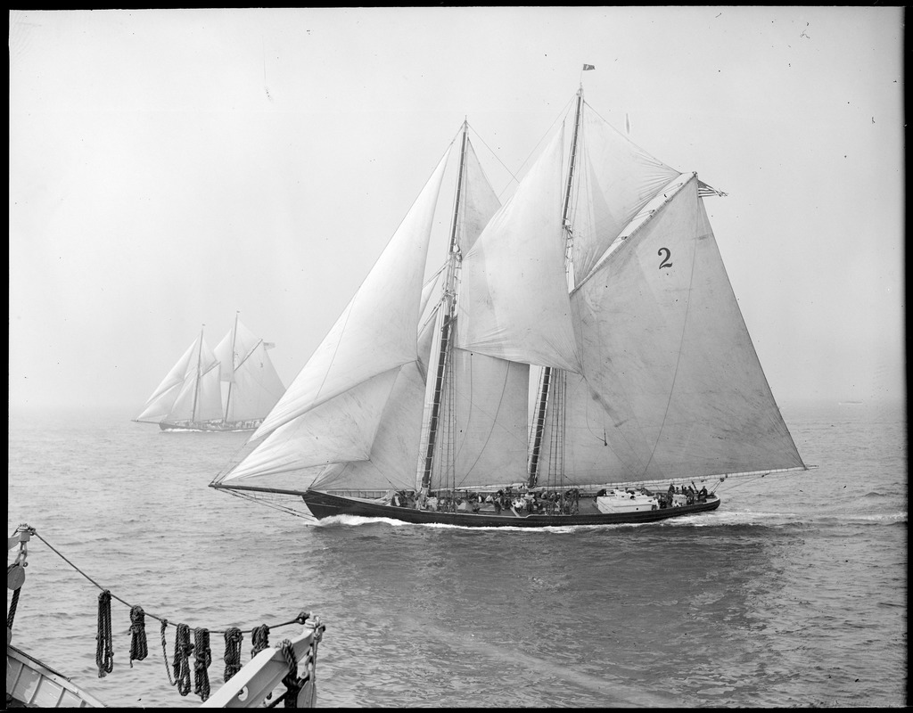 No. 3 Thomas S. Gorton and no. 2 Progress Gloucester - Digital Commonwealth