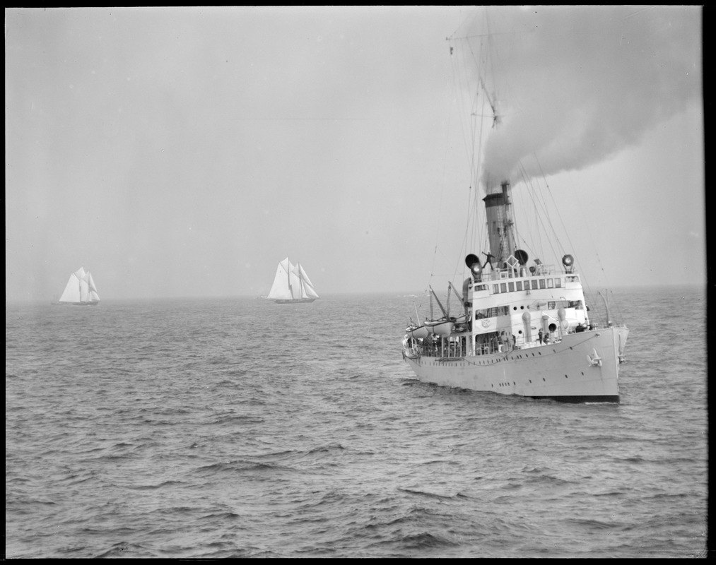 Gertrude L. Thebaud Bluenose and USS Tampa - Gloucester - Digital ...