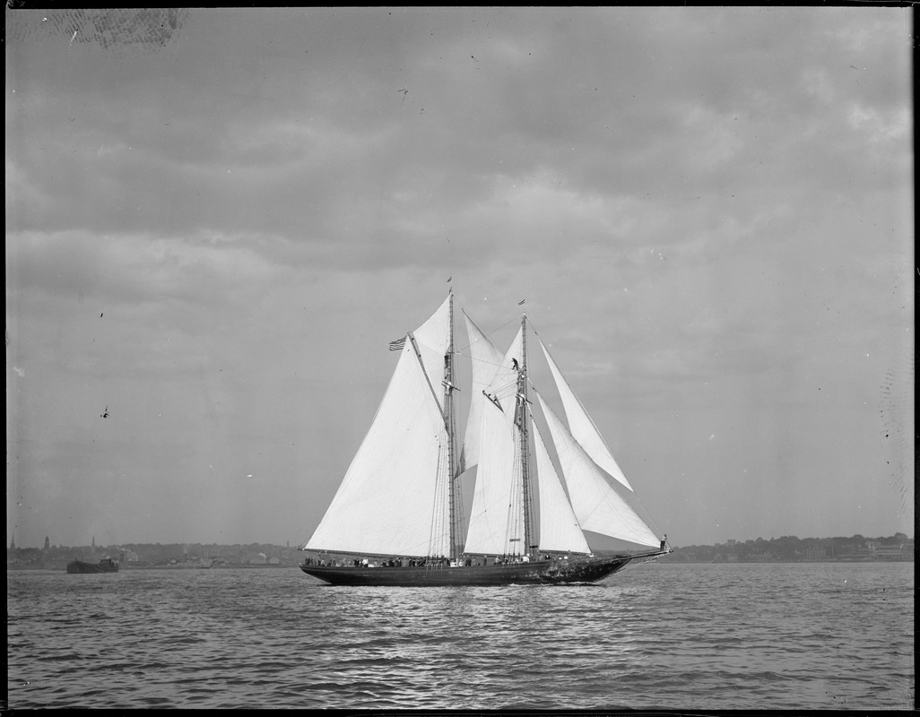 Sailboat Gertrude L. Thebaud, Gloucester - Digital Commonwealth
