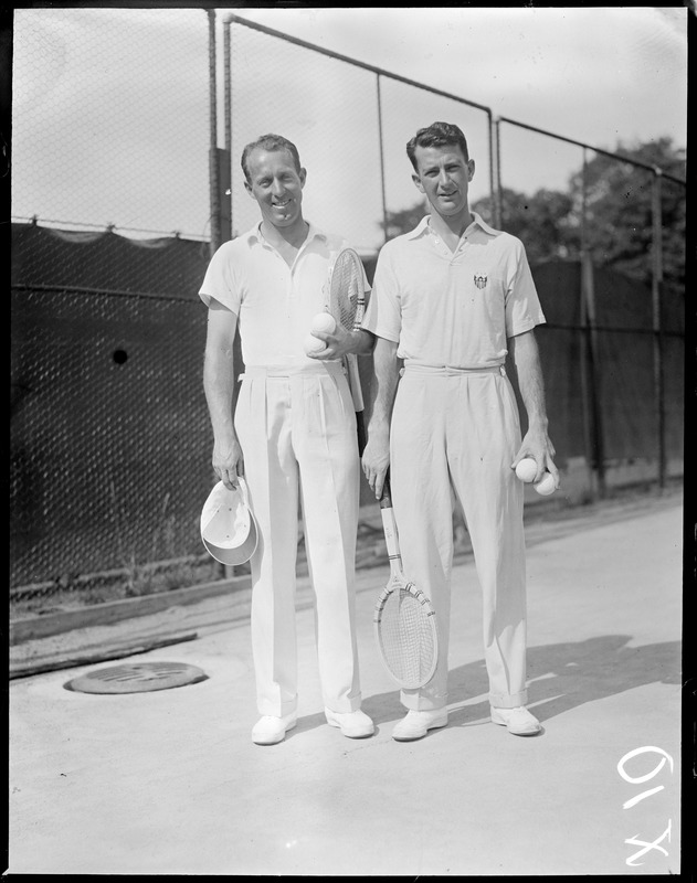 Doubles partners Wilmer Allison and John Van Ryn - Digital Commonwealth