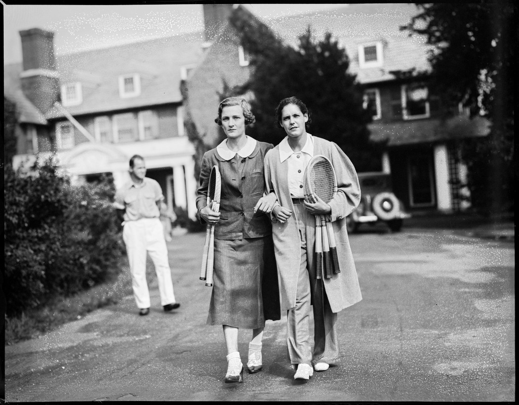 Tennis [Possibly Sarah Palfrey and Helen Jacobs] - Digital Commonwealth