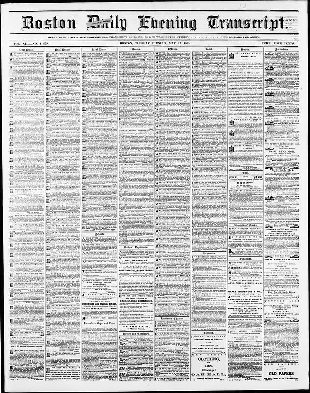 Boston Daily Evening Transcript - Digital Commonwealth