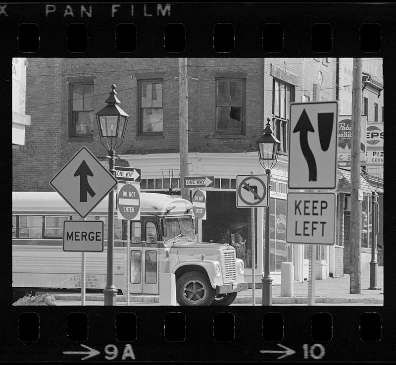 Signs and posts Market Square - Digital Commonwealth