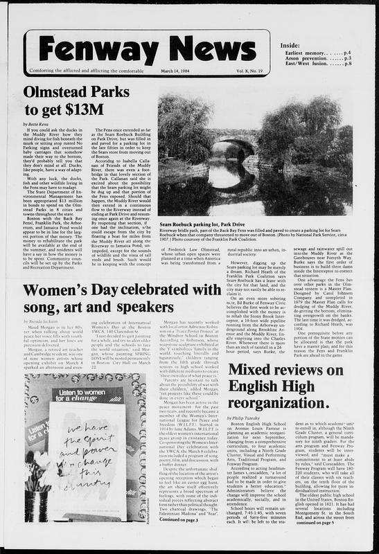 The Fenway News. March 14, 1984 - Digital Commonwealth
