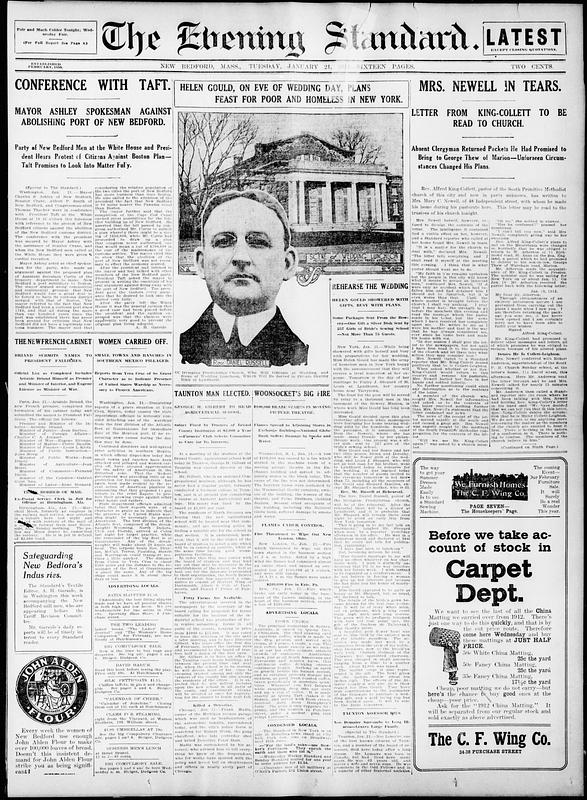 Evening Standard. January 21, 1913 - Digital Commonwealth