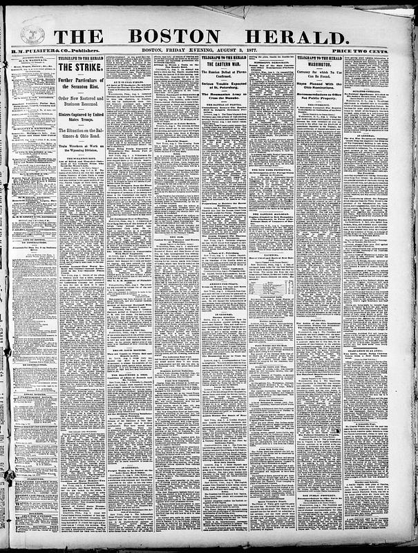 The Boston Herald. August 03, 1877 - Digital Commonwealth