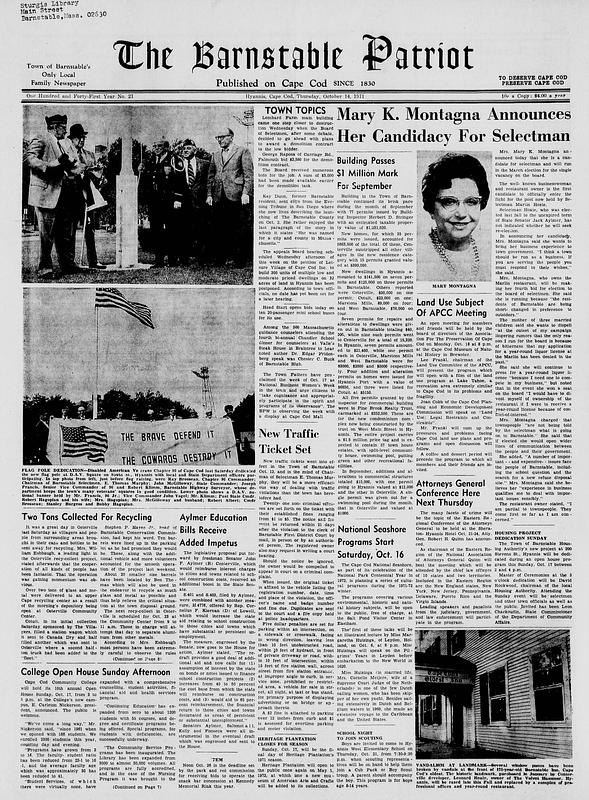 Barnstable Patriot. October 14, 1971 - Digital Commonwealth