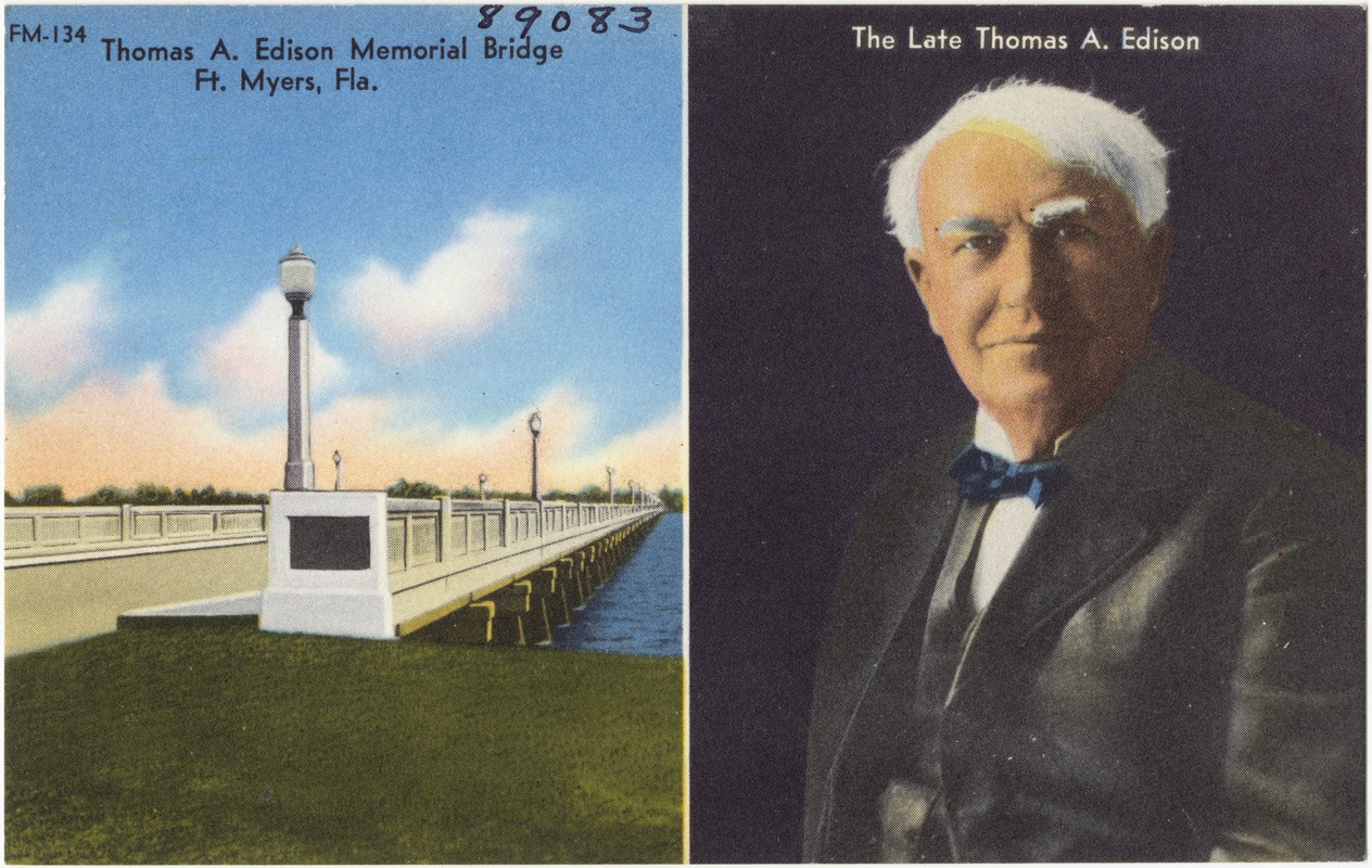 Thomas A. Edison Memorial Bridge Ft. Myers, Fla - Digital Commonwealth