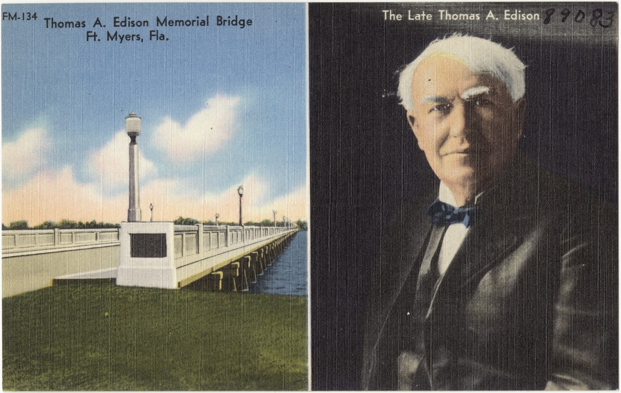 Thomas A. Edison Memorial Bridge Ft. Myers, Fla - Digital Commonwealth
