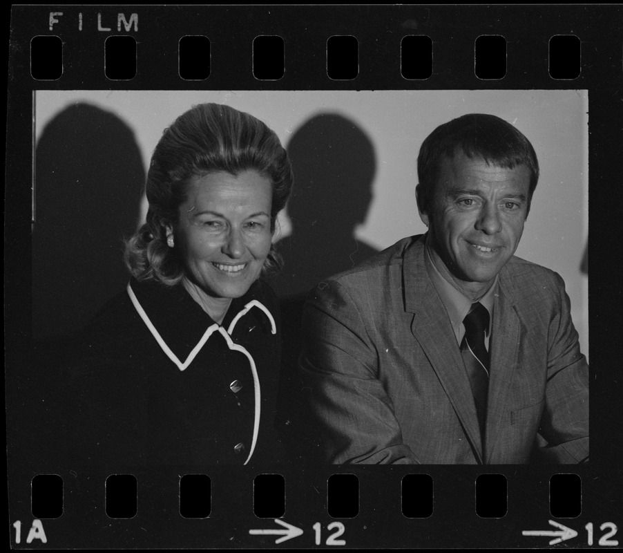 Astronaut Alan B. Shepard and his wife Louise at Logan Airport for ...