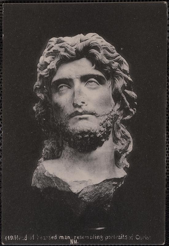 419. Head of bearded man resembling portraits of Christ NM - Digital ...