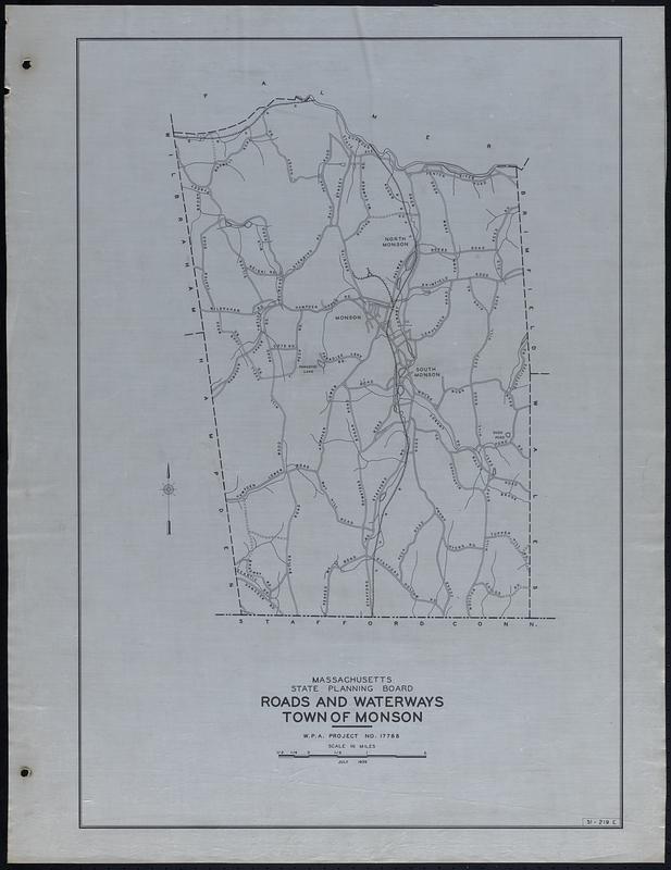 Roads and Waterways Town of Monson - Digital Commonwealth