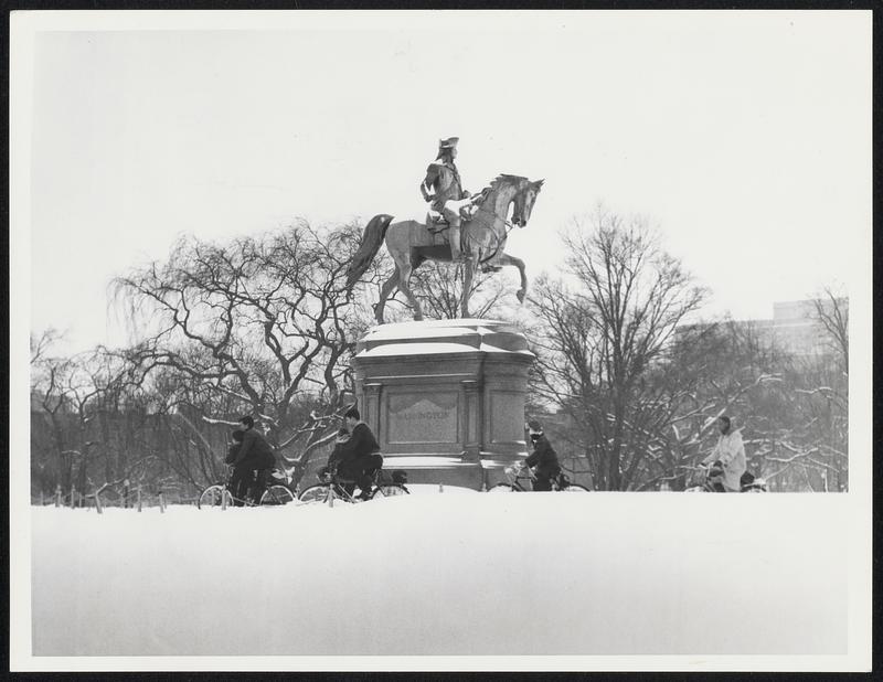 Newsboys on their way home after delivery papers this morning on their ...