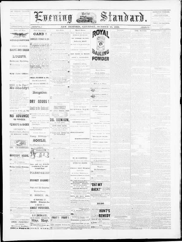 Evening Standard. October 18, 1879 - Digital Commonwealth