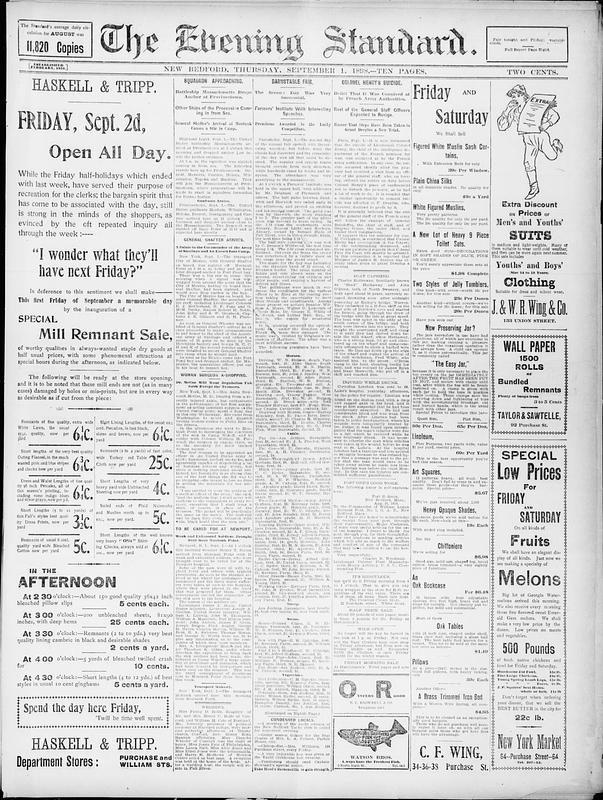 Evening Standard. September 01, 1898 - Digital Commonwealth