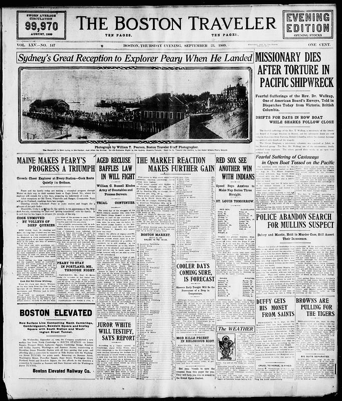 The Boston Traveler. September 23, 1909 - Digital Commonwealth