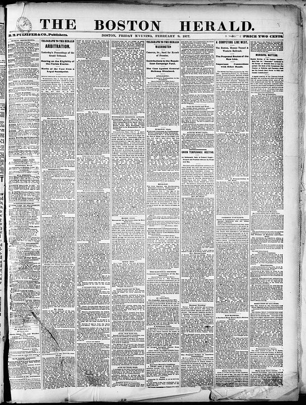The Boston Herald. February 09, 1877 - Digital Commonwealth