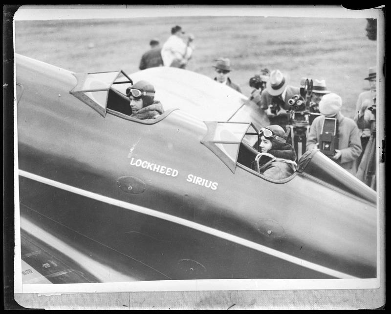 Charles Lindbergh and wife ready to fly the Pacific. They left in July ...