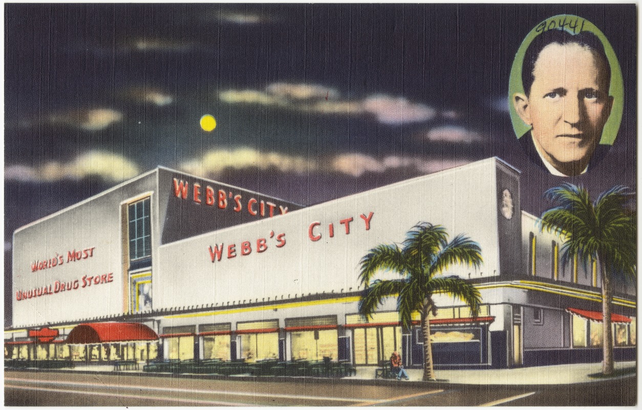 Webb's City, world's most unusual drugstore - Digital Commonwealth