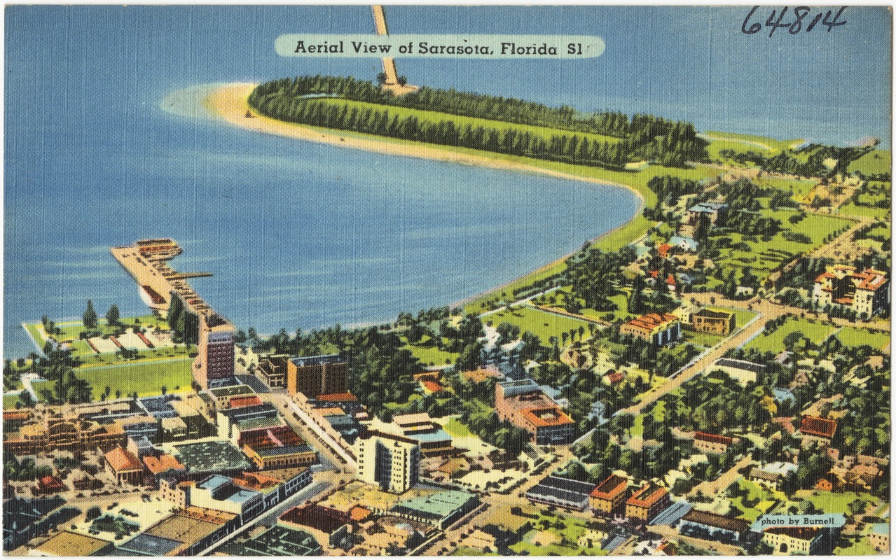 Aerial view of Sarasota, Florida - Digital Commonwealth