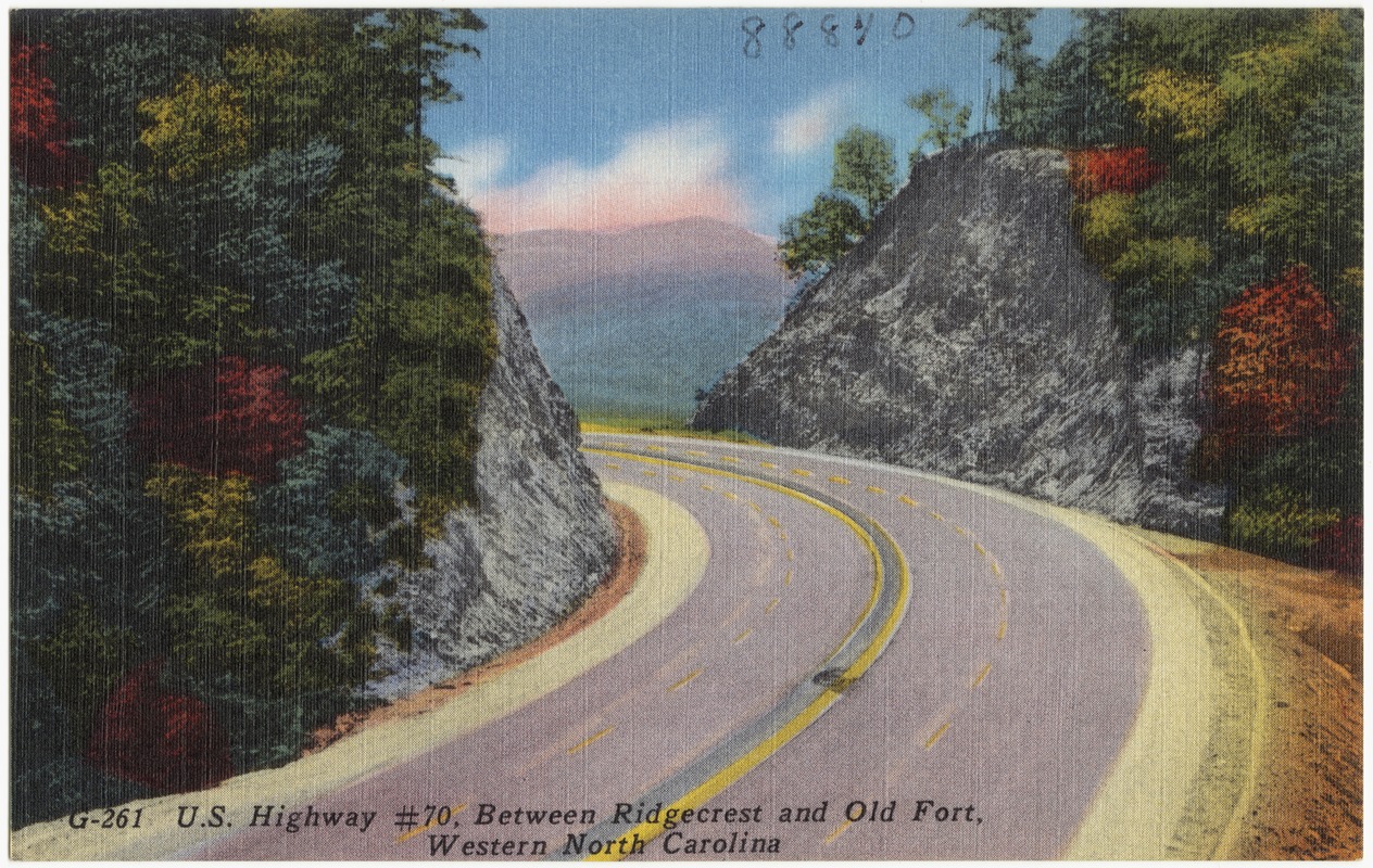 U.S. Highway #70, between Ridgecrest and Old Fort, Western North ...