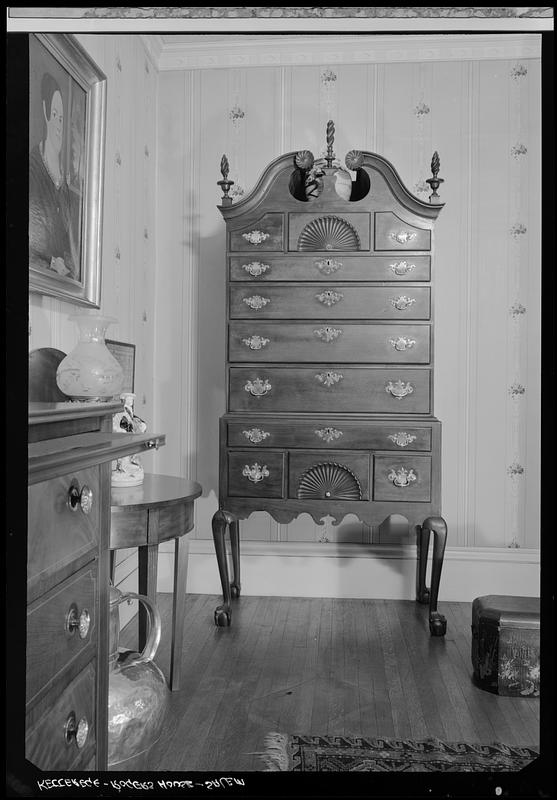 Kitterege-Rogers House, Salem: interior, highboy - Digital Commonwealth