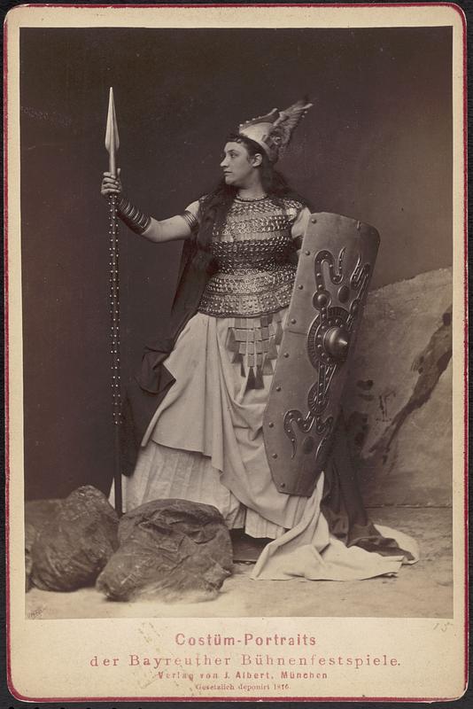 Amalie Materna as Brünnhilde, 1876 - Digital Commonwealth