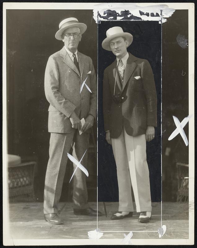 Jimmy and George at Miami Race Track. George Ade, famous humorist and ...