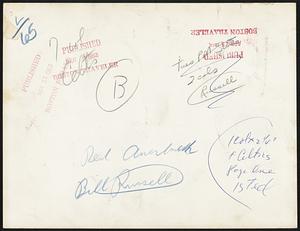 Red Auerbach, Bill Russell. - Digital Commonwealth