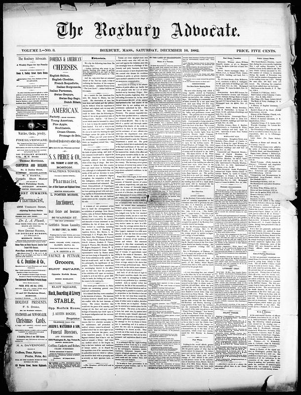 The Roxbury Advocate - Digital Commonwealth