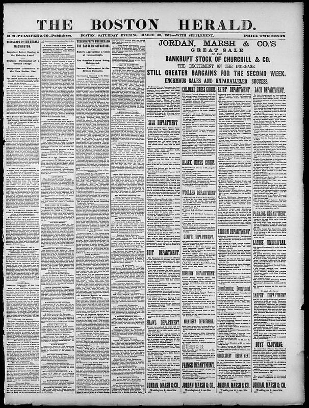 The Boston Herald. March 30, 1878 - Digital Commonwealth