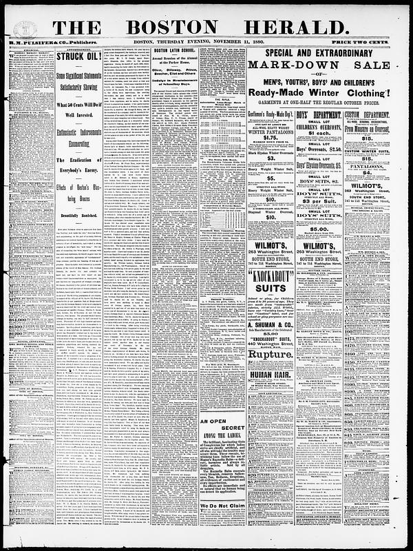 The Boston Herald. November 11, 1880 - Digital Commonwealth