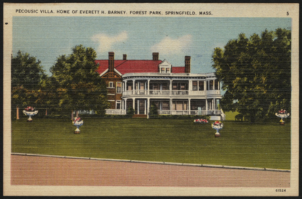 Pecousic Villa, home of Everett H. Barney, Forest Park, Springfield ...