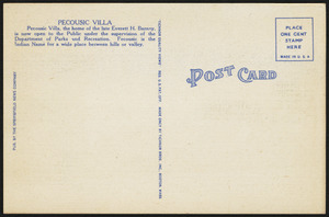 Pecousic Villa, home of Everett H. Barney, Forest Park, Springfield ...