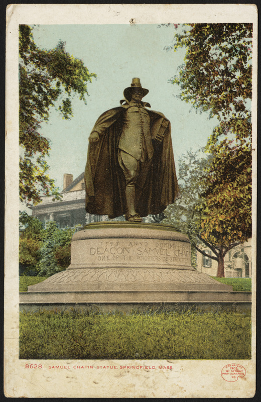 Samuel Chapin Statue, Springfield, Mass. - Digital Commonwealth