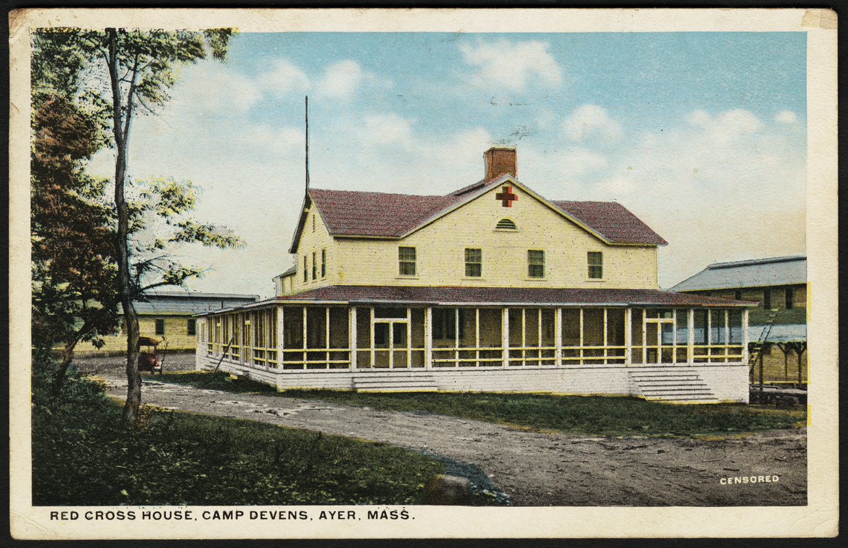 Red Cross House, Camp Devens, Ayer, Mass. - Digital Commonwealth