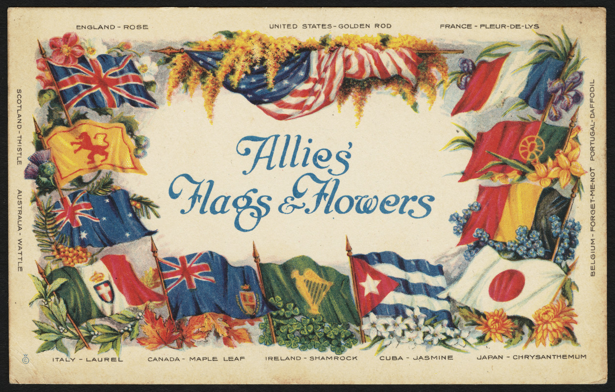 Allies' flags & flowers - Digital Commonwealth