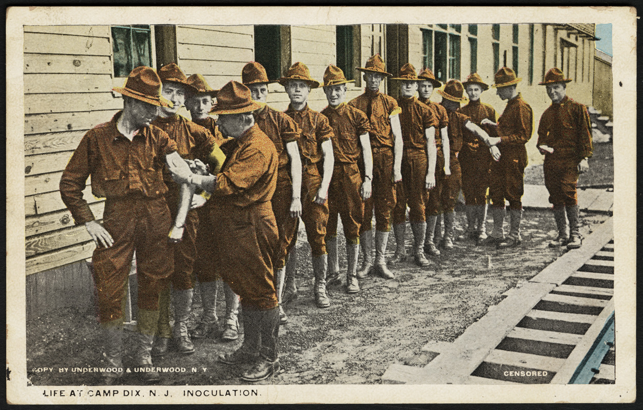 Life at Camp Dix, N.J. Inoculation - Digital Commonwealth