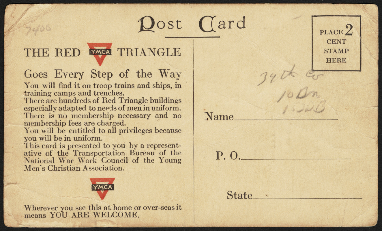 The Red YMCA Triangle goes every step of the way. You will find it on ...