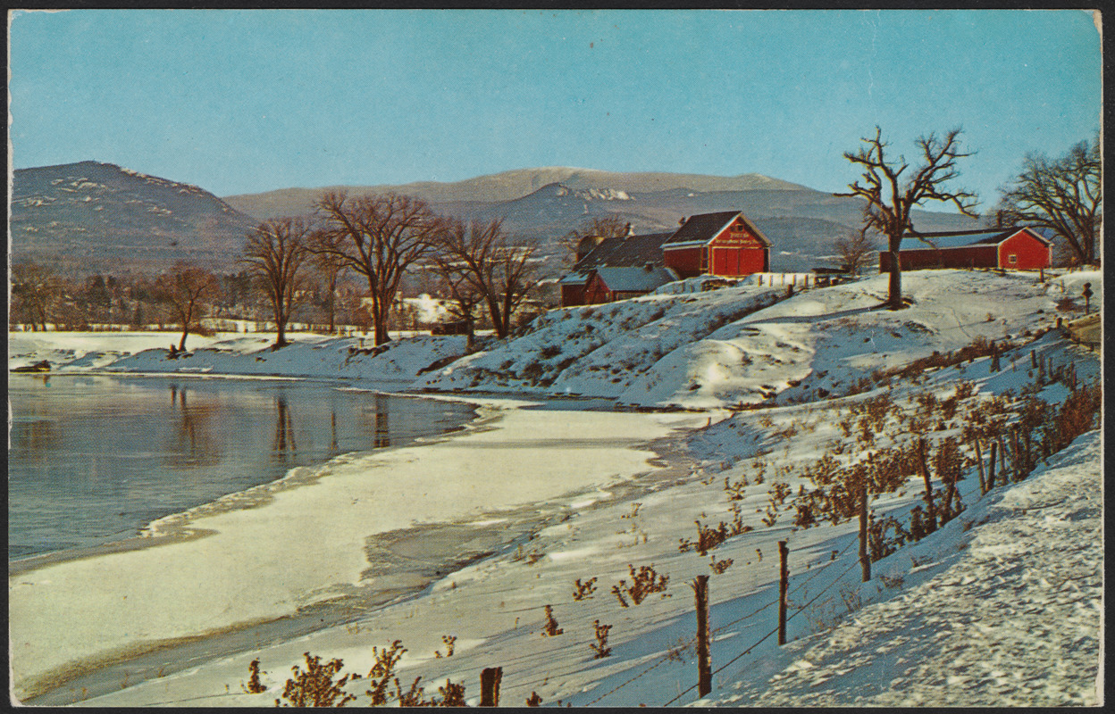 Connecticut River in winter - Digital Commonwealth