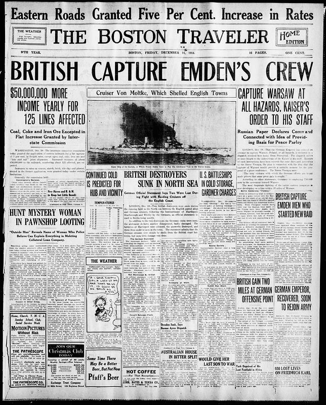 The Boston Traveler. December 18, 1914 - Digital Commonwealth