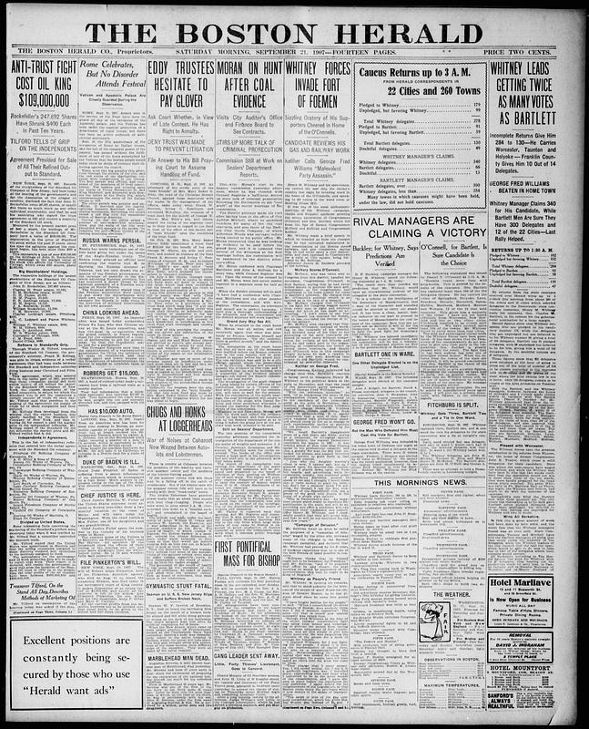 The Boston Herald. September 21, 1907 - Digital Commonwealth