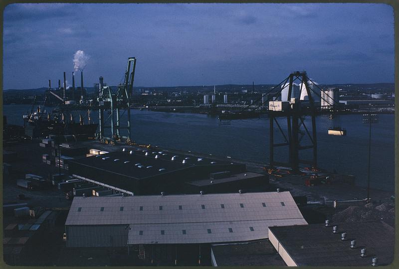 From top of Mystic River Bridge (proper name is 'Tobin Bridge ...