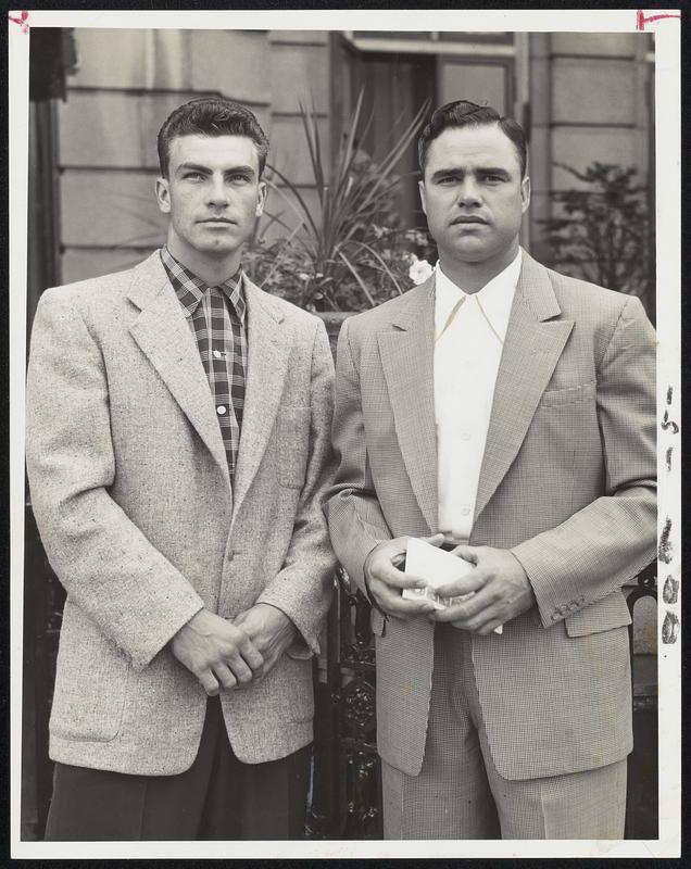 White Sox Newcomer is Catcher Darrell Johnson (left) shown with veteran ...