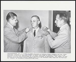 A Star is Added--Secretary of Defense Robert McNamara and Gen. Lyman ...