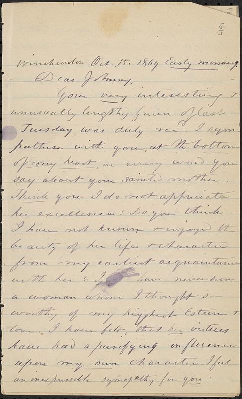 Letter from Zadoc Long to John D. Long, October 15, 1869 - Digital ...