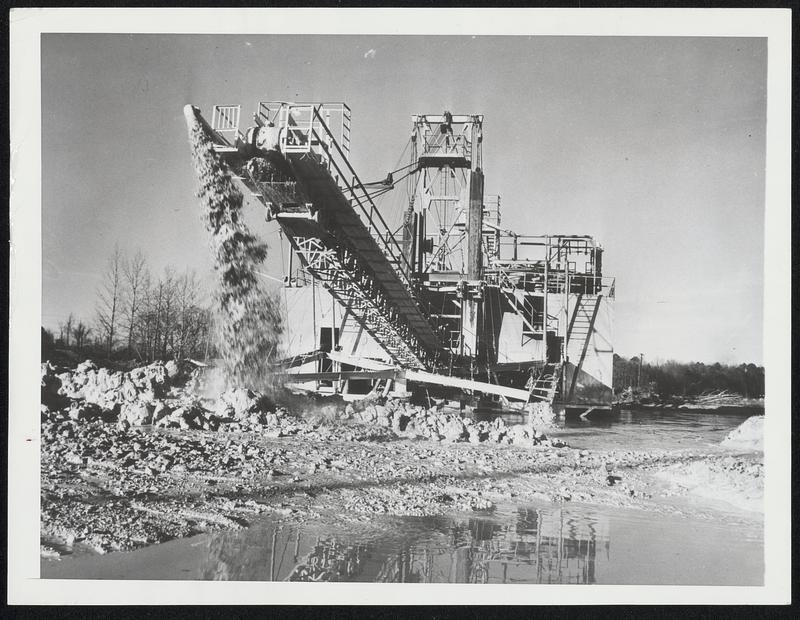 Big Digger This huge dredge does a big share of the work in an unusual ...