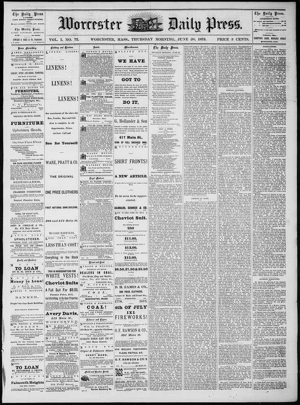 Worcester Daily Press - Digital Commonwealth
