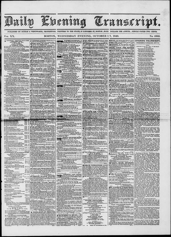 Daily Evening Transcript - Digital Commonwealth
