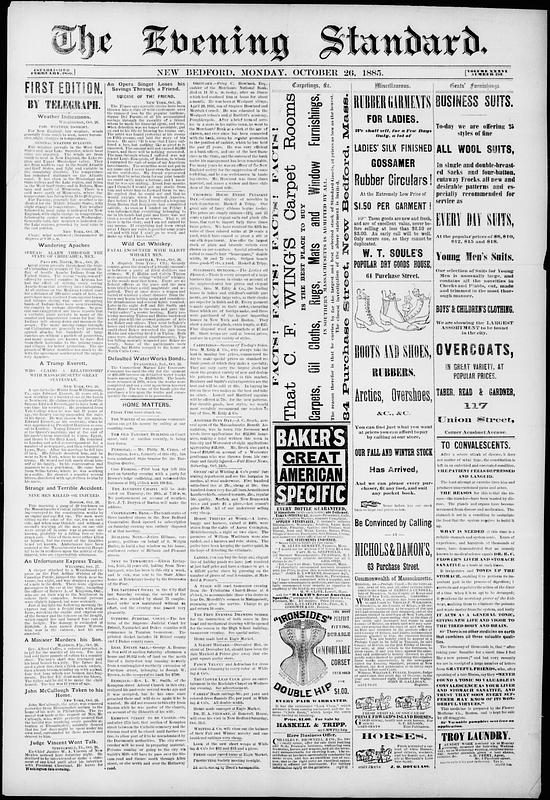 Evening Standard. October 26, 1885 - Digital Commonwealth